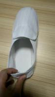 China Cleanroom ESD PVC Leather Shoes Anti Static White Mesh Work Shoes Size 35-50 for sale