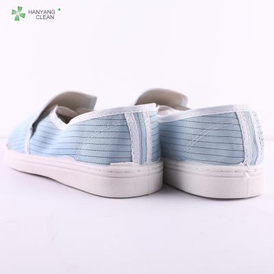 China Anti Static ESD Cleanroom PVC Blue Workshoes ISO 8 Size 35-46 for sale