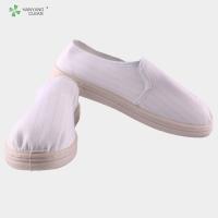 China White Autoclavable ESD Cleanroom Shoes 35-46 Surface Resistance 10E7-10E11 Ohm for sale