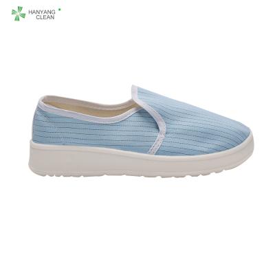 China ESD Antistatic Cleanroom Shoes H-3506 TC Canvas PVC Sole Size 35-50 for sale