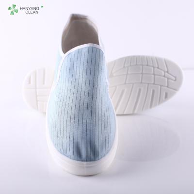 China Hanyang Clean H-3506 Anti-Static ESD Cleanroom Shoes - 10^6-10^7 Ohm Resistance, EU 35-50 Sizes, Blue PU Sole for sale