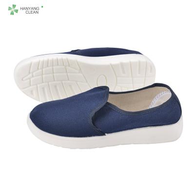 China ESD Safety Shoes TC Canvas Upper Cleanroom Dust Free Shoes Size 35-50 for sale