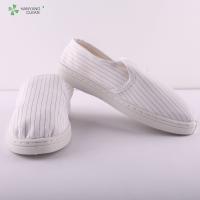 China White Antistatic Shoes Cleanroom ESD PVC Safety Shoes Size 35-46 EU Surface Resistance 10^6-10^7 Ohm for sale