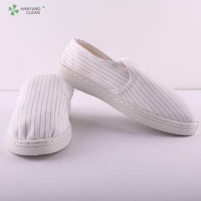 China White Antistatic Shoes Cleanroom ESD PVC Safety Shoes Size 35-46 EU Surface Resistance 10^6-10^7 Ohm for sale