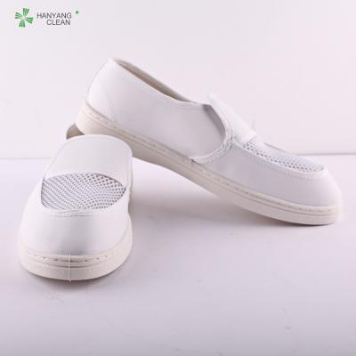 China ESD Anti Static Striped Cleanroom Shoes Unisex Size 35-46 Surface Resistance 10E7-10E11 Ohm for sale