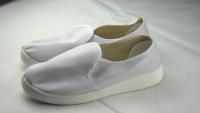 China ESD Antistatic Canvas Cleanroom Safety Shoes White Blue Dustproof Work Shoes Size 35-50 for sale