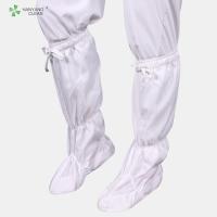 China Wholesale Cleanroom Antistatic ESD Shoe Boots Soft Long Booties White Size 35-50 for sale