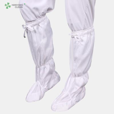 China Wholesale Cleanroom Antistatic ESD Shoe Boots Soft Long Booties White Size 35-50 for sale