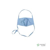 China Wholesale Blue Antistatic ESD Reusable Face Mask Adjustable Earloop with Stopper Cleanroom Mouth Mask H-1102 for sale