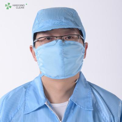 China Anti-static ESD Cleanroom 3 Ply Surgical Activated Charcoal Face Mask 100% Polyester for sale