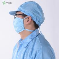 China Anti Static ESD Cleanroom Face Mask Adjustable Stoppers Folding Mouth Nose Mask H1102 for sale