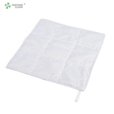 China H-4009 Reusable Anti-Static ESD Wipes 30cm x 30cm Lint-Free Microfiber for Cleanrooms for sale