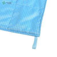 China Anti Static ESD Wipe 30cm x 30cm Blue Microfiber for Class 1000 Cleanroom EN61340 ANSI/ESD S20.20 Compliant for sale