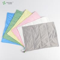 China Anti-Static ESD Cleanroom Towels 20cm-40cm | 3-Layer Microfiber Lint-Free Wipes for Pharmaceutical & Electronics for sale
