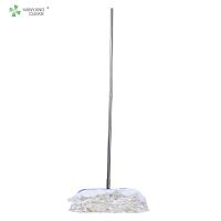 China ESD Anti-Static Cleanroom Mop 45cm/60cm with 130cm Stainless Steel Handle for Electronics Industry for sale