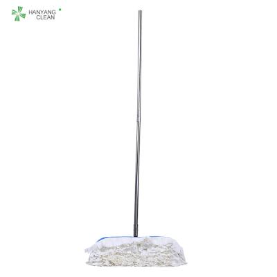 China ESD Anti-Static Cleanroom Mop 45cm/60cm with 130cm Stainless Steel Handle for Electronics Industry for sale