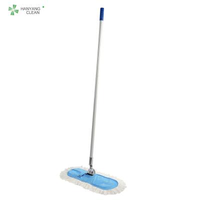 China ESD Antistatic Cleanroom Mop with 45cm/60cm Head Size and 130cm Stainless Steel Handle for Industrial Use for sale