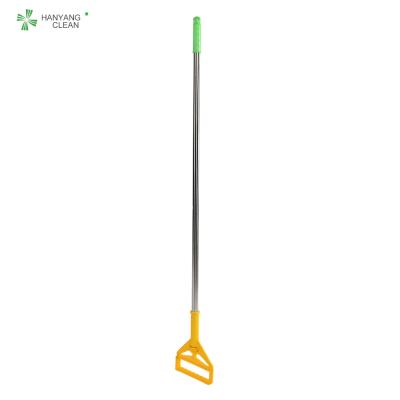 China Industrial Microfiber Strip Cleanroom Mop 125cm Handle Non-Dust Cloth Cleaning for sale