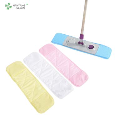 China Adjustable Length ESD Microfiber Cleanroom Mop Head Replacement 18-36 Inch for sale