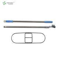 China 110x17cm Cleanroom Antistatic ESD Microfiber Cleaning Flat Mop for Controlled Environments for sale