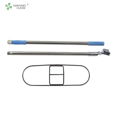 China 110x17cm Cleanroom Antistatic ESD Microfiber Cleaning Flat Mop for Controlled Environments for sale