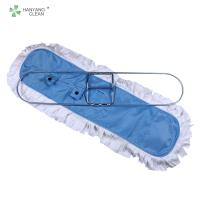 China Anti Static Dust Mop 110cm 360 Degree Rotating Removable Cleanroom ESD Flat Mop for sale