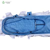 China 90×17cm Cleanroom Antistatic ESD Flat Dust Mop with 90cm Handle for Pharmaceutical and Food Facilities for sale