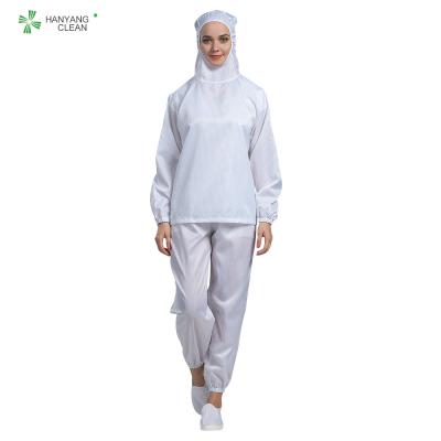 China White Anti Static ESD Polo Shirt Workwear 98% Polyester 2% Conductive Fiber with Pen Holder for sale