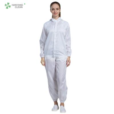 China Unisex Anti-Static ESD Cleanroom Garment Set with 0.36kg Weight and 10⁶-10⁹Ω Surface Resistance for Class 1000 Environments for sale