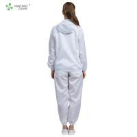China Unisex Anti-Static ESD Cleanroom Garment Set with 0.36kg Weight and 10⁶-10⁹Ω Surface Resistance for Class 1000 Environments for sale