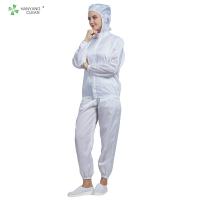 China Unisex Anti-Static ESD Cleanroom Garment Set with 0.36kg Weight and 10⁶-10⁹Ω Surface Resistance for Class 1000 Environments for sale