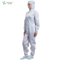 China Anti Static ESD Reusable Sterile Clean Room Coveralls with Hood Boots - 0.36kg/set, 92-95% Particle Barrier for sale