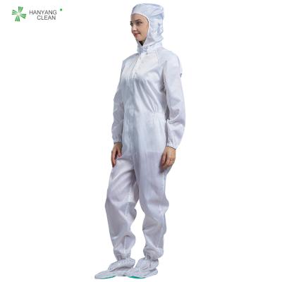 China Anti Static ESD Reusable Sterile Clean Room Coveralls with Hood Boots - 0.36kg/set, 92-95% Particle Barrier for sale