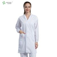 China White Antistatic ESD Autoclavable Reusable Lab Coat 108 GSM S to 5XL for sale