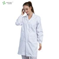China White Antistatic ESD Autoclavable Reusable Lab Coat 108 GSM S to 5XL for sale