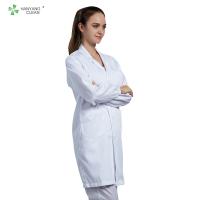 China White Antistatic ESD Autoclavable Reusable Lab Coat 108 GSM S to 5XL for sale