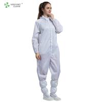 China Autoclavable ESD Clean Room Hooded Coverall Garment White 0.36kg with 10E6-10E9 Surface Resistance for sale