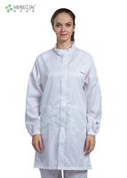 China Autoclavable Sterilization Clean Room Coat with Carbon Fiber 108 GSM for Pharmaceutical Workshop for sale