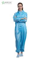China ESD Anti Static Hooded Coverall Cleanroom Garment Unisex S-5XL 98% Polyester 2% Conductive Fiber for sale