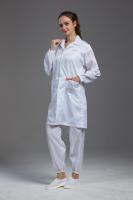China Cleanroom ESD Smock - 98% Polyester 2% Conductive Fiber, 0.36kg Weight, Surface Resistance 10⁶-10⁹ Ω for sale