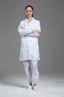 China Cleanroom ESD Smock - 98% Polyester 2% Conductive Fiber, 0.36kg Weight, Surface Resistance 10⁶-10⁹ Ω for sale