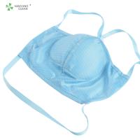 China ESD Antistatic Reusable Face Mask 4 Layers Microfiber Lint Free for Cleanroom Pharmaceutical Use for sale
