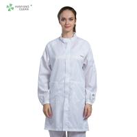 China ESD Anti-Static Lab Coat Gown with 0.36kg Weight and 10E6-10E9 Surface Resistance for Cleanroom Use for sale