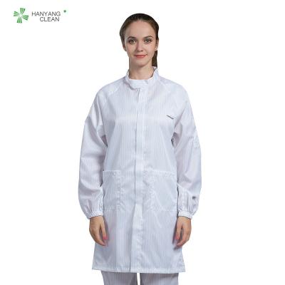China ESD Anti-Static Lab Coat Gown with 0.36kg Weight and 10E6-10E9 Surface Resistance for Cleanroom Use for sale