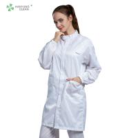 China ESD Anti-Static Lab Coat Gown with 0.36kg Weight and 10E6-10E9 Surface Resistance for Cleanroom Use for sale