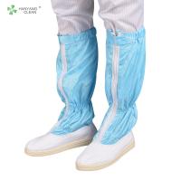 China Autoclavable ESD Cleanroom Boots Size 35-50 EU Antistatic PVC Sole for Pharmaceutical Industry for sale