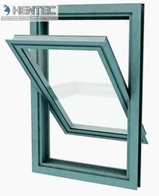 China Powder Painted  Aluminum Window Extrusion Profiles 6063 Green for sale