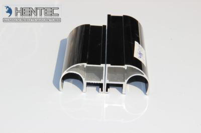 China 6063 6060 Aluminum Door Extrusions Profile Black Color Customerized Shapes for sale