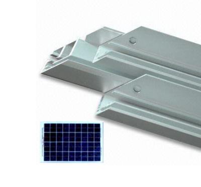 China Silvery Anodized  Aluminum Solar Panel Frame Clear Satin Bronze 35*35mm for sale