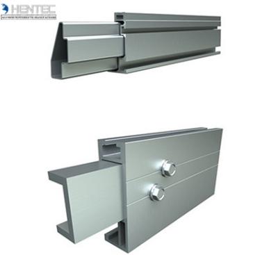 China Anodized Solar Roof Mounting Systems Mounting Splice For Residential / Rail Joint for sale